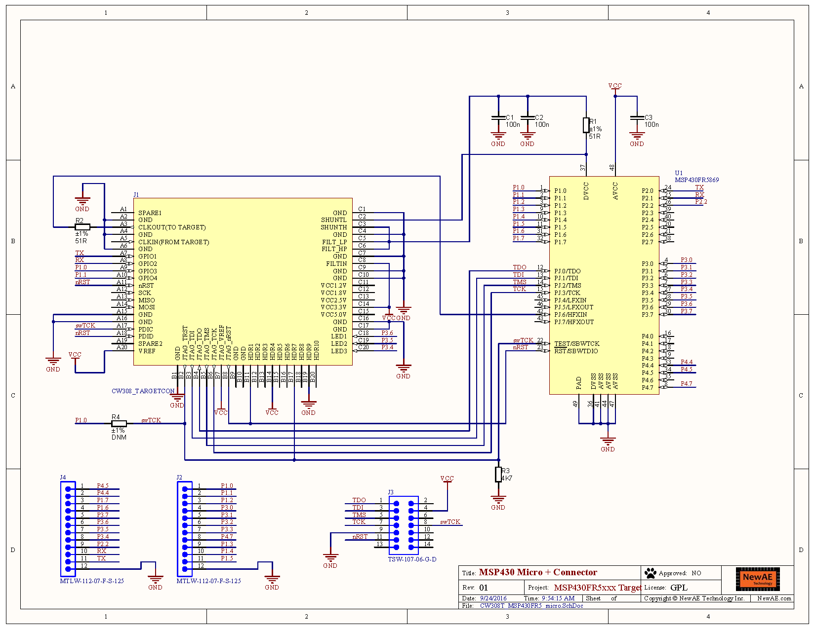CW308T-MSP430FR5 - This site is now deprecated. Visit chipwhisperer.readthedocs.io instead!